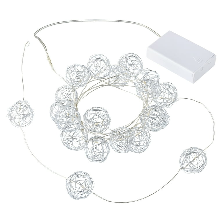 White String Ball Lights Rent White LED Light String