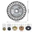 8 Inch Steel Wire Rotary Weed Brush Cutter Trimmer Head, Universal ...