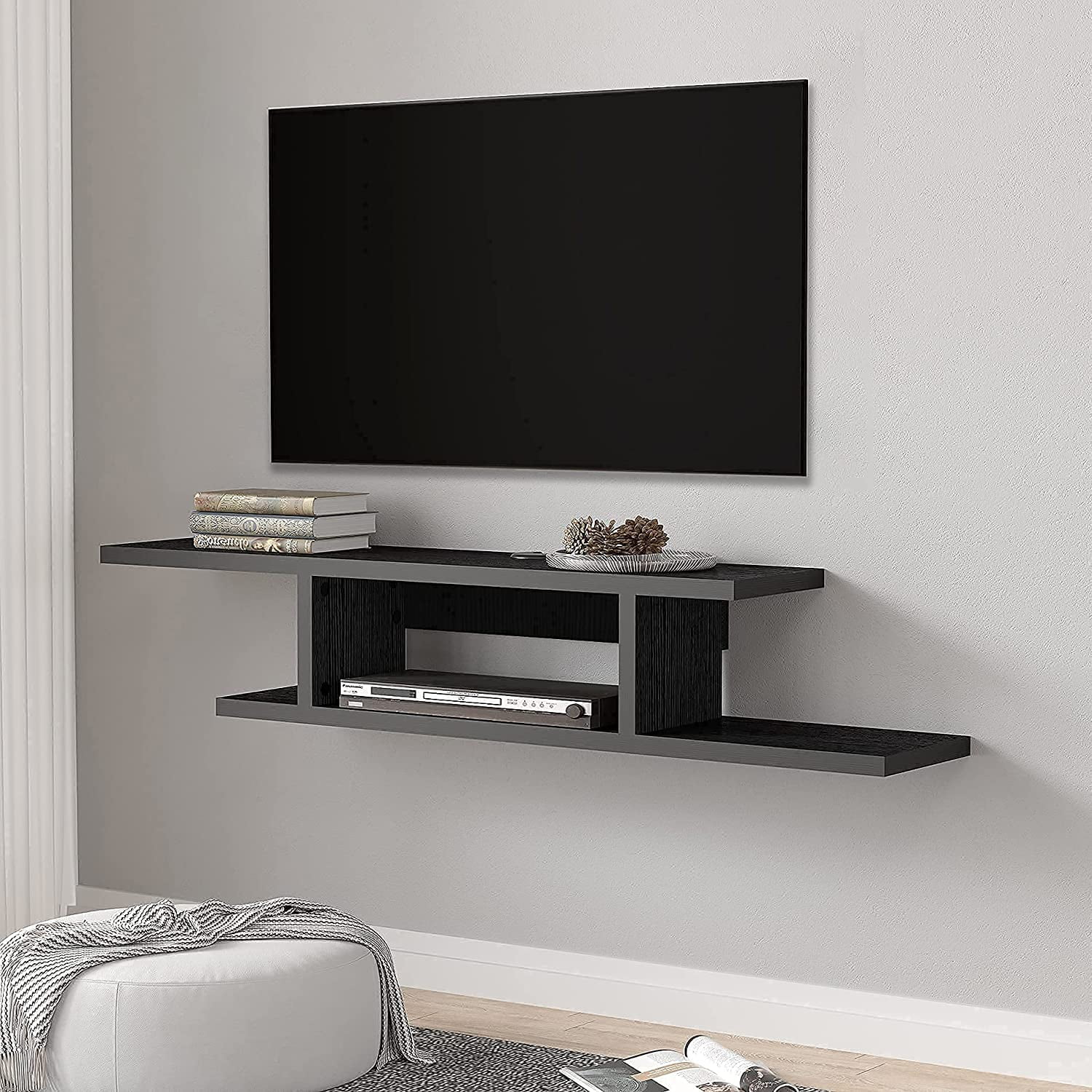 Click here for Fitueyes Floating Tv Stand Wall Mounted Audio/Vide... prices