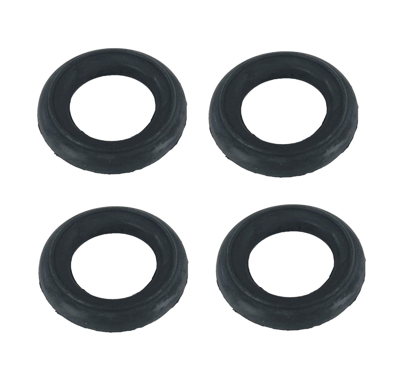 (Four) Black Heavy Duty Rubber Hanger Insulator Mount Muffler Bushing ...