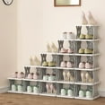 Ryanstar Racing Foldable Shoe Rack Sturdy 6 Tier Storage Organizer For