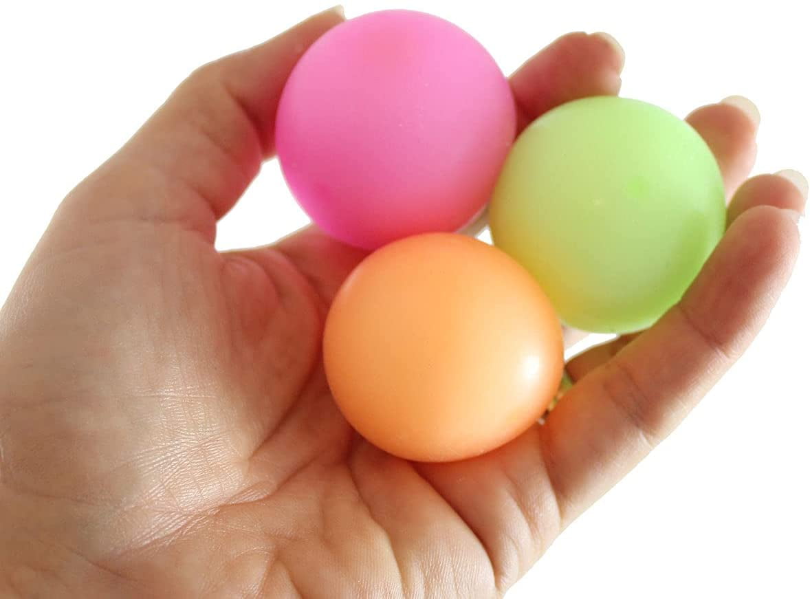1 Pack of 3 Small Glow in the Dark Doh Filled 1.5" Stress Ball ...
