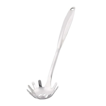 Household Slotted Spoon Spaghetti Noodle Server Pasta Fork Silver Tone ...