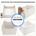Pack of 10 Cakes Display Boxes for 8 10 12inch Cakes Feature Clear ...