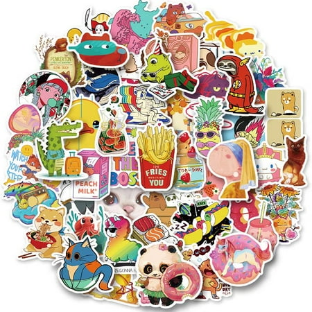 Tatum8850 self-created mix and match stickers cute and funny luggage ...