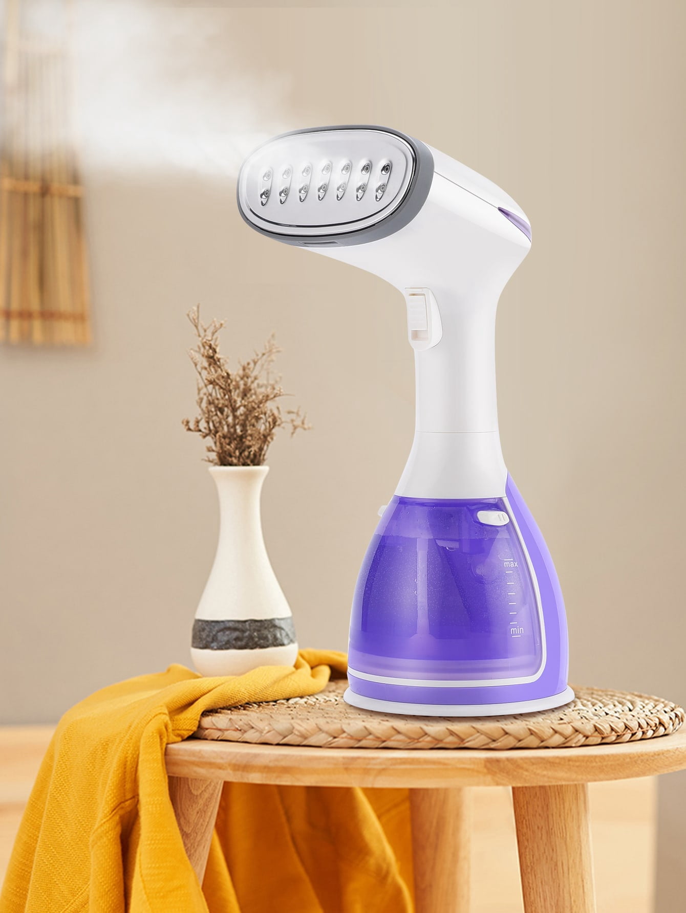 Purple Steamer for Clothes,15s Heat up Handheld Clothes Steamer ...