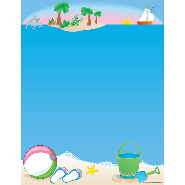 Designer Paper - Beach (50 Sheet Package) - Walmart.com