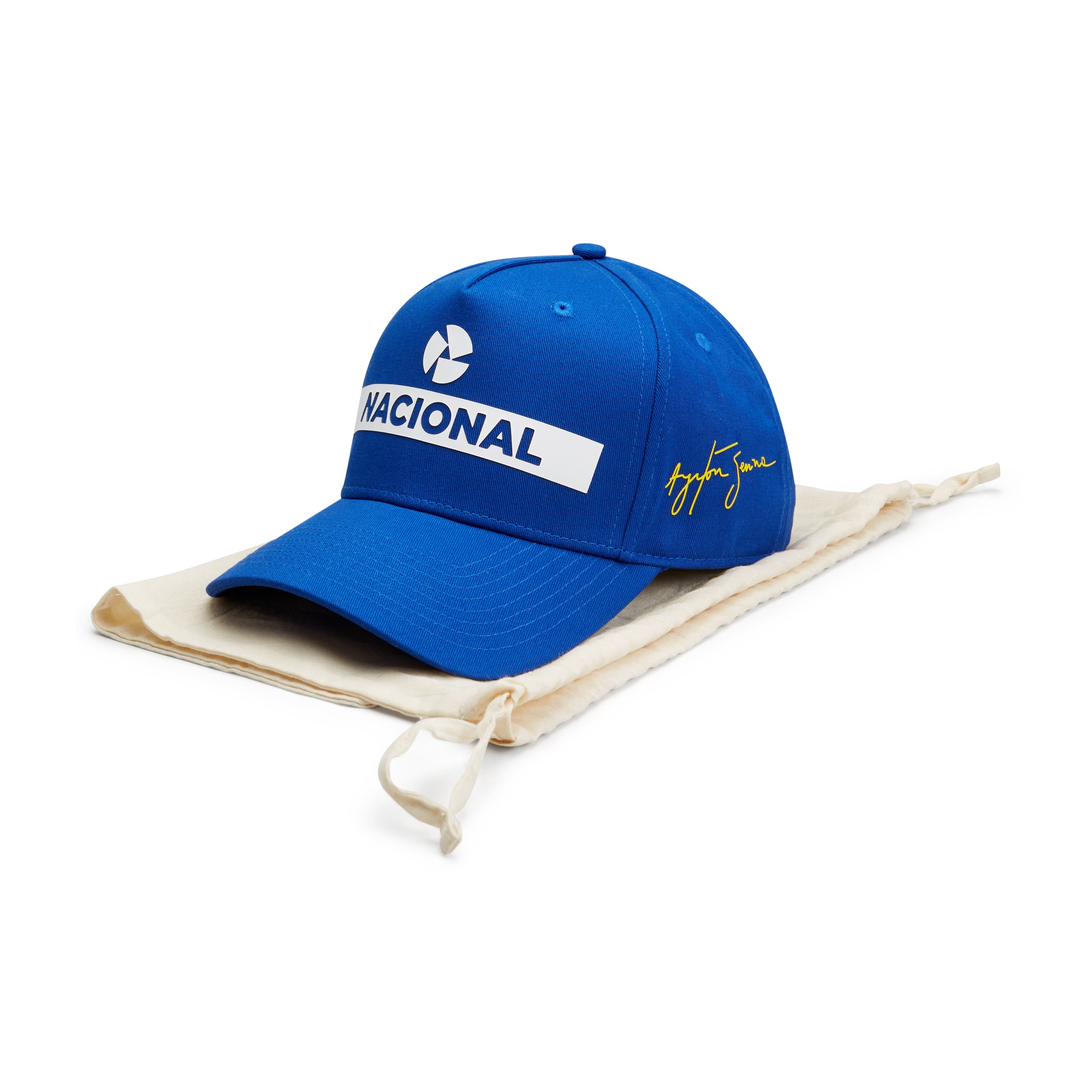 Ayrton Senna Replica Nacional Baseball Hat- Blue with Gift Bag ...