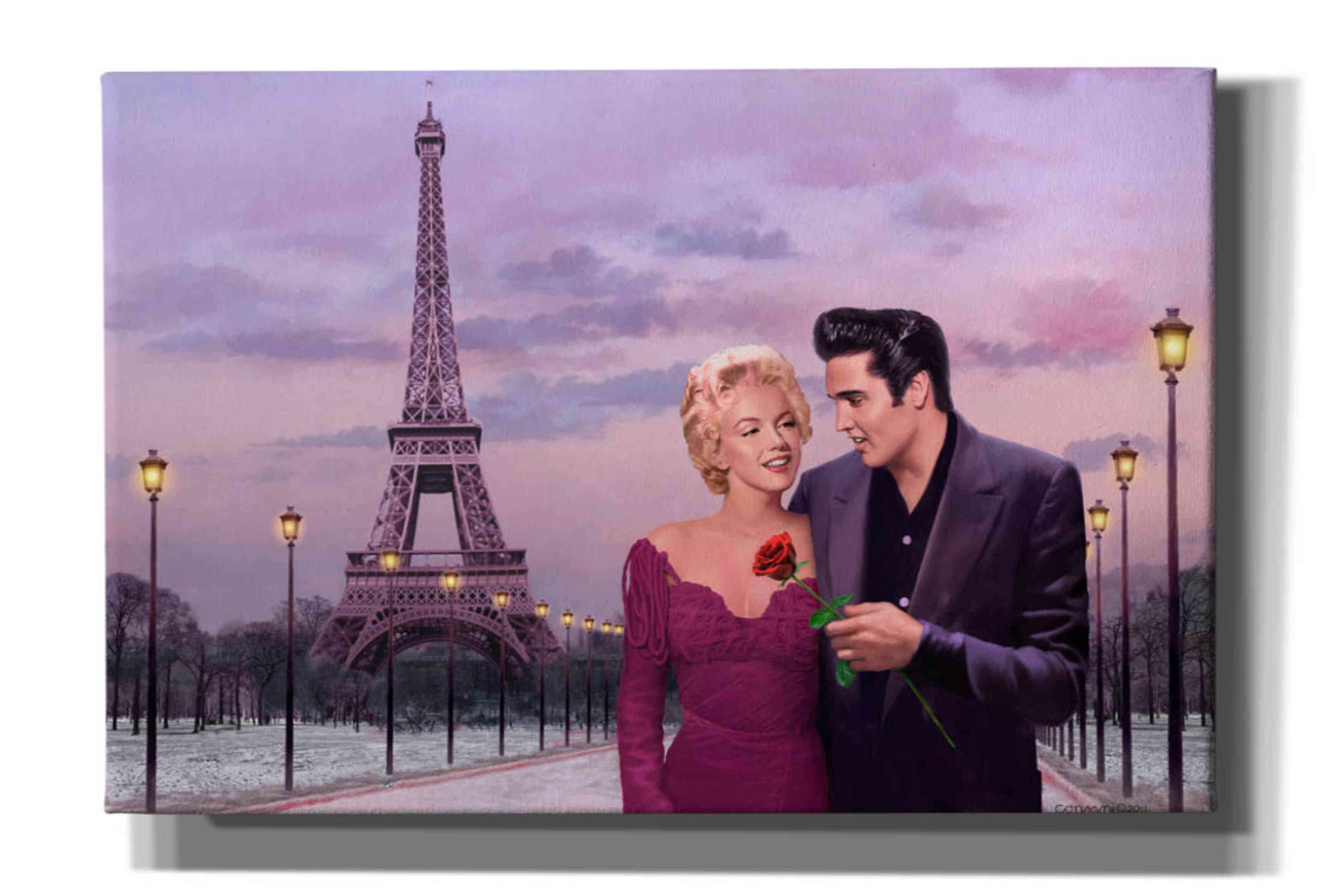 Epic Graffiti 'Paris Sunset' by Chris Consani, Canvas Wall Art, 18"x12 ...