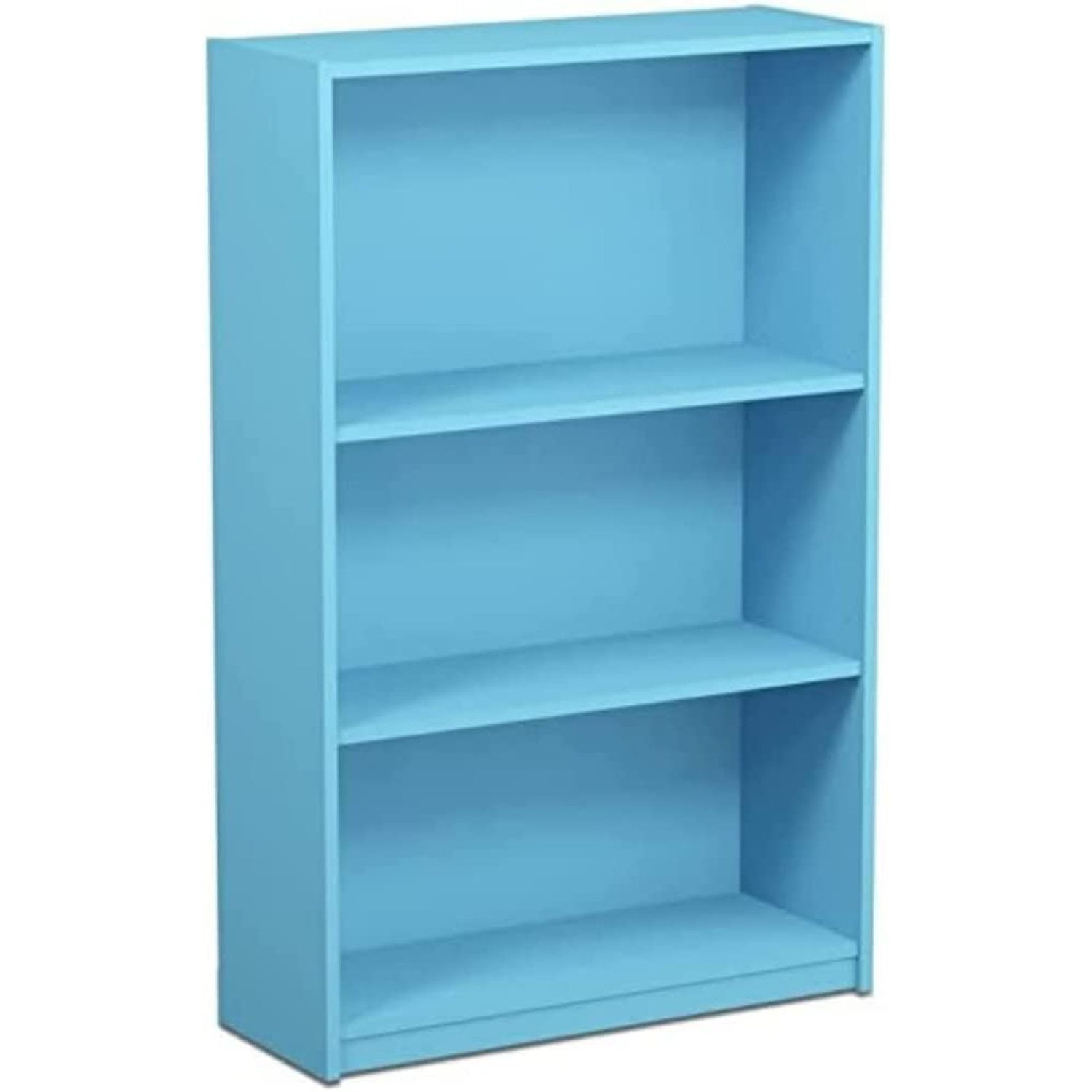 JAYA Simple Home 3-Tier Adjustable Shelf Bookcase, Light Blue - Walmart.com