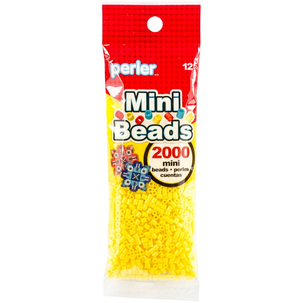 Mini Perler Beads 2000/Pkg-Yellow - Walmart.com - Walmart.com