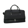 Protege Travel Duffel Bag, Charcoal Polyester, 21 Inch Drop-Bottom ...