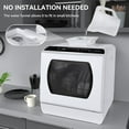 Hermitlux Countertop Dishwasher, 5 Washing Programs Portable Dishwasher ...