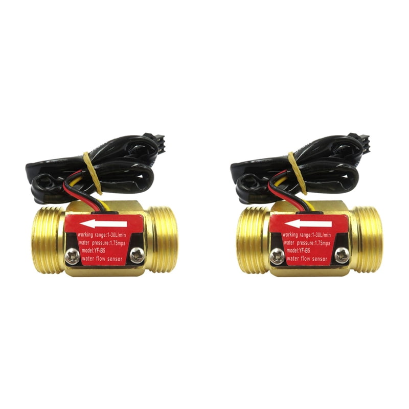 2X -B5 DN20 G3/4 Pulgadas Interruptor de Sensor de Flujo de Agua DC5 ...