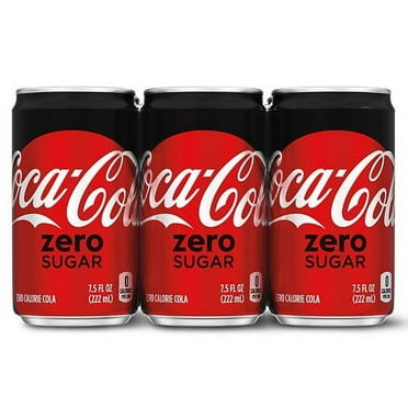 Coke Zero Sugar Mini-Can 7.5 Fl Oz, 6 Pack (Package May Vary) - Walmart.com