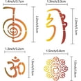 2 Styles 6" Metal Reiki Symbols Stencil Japanese Namaste Chakra ...