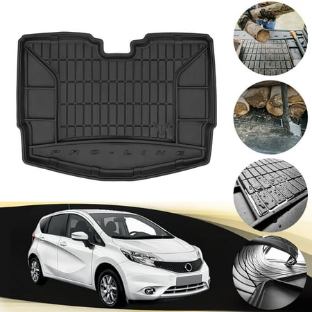 OMAC Premium Cargo Liner for Nissan Versa Note 2014–2019 3D Black Rear ...