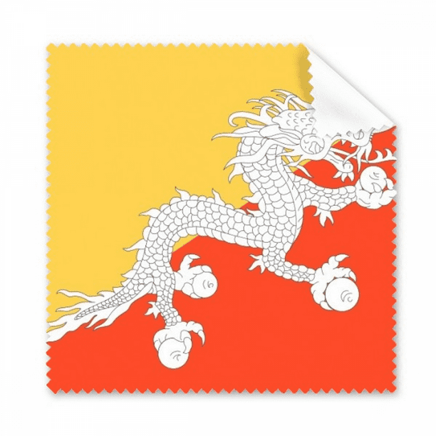 bhutan national flag asia country cleaning cloth ph screen glasses ...