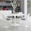 Picket House Furnishings Liam Round Dining Table in White and Natural ...