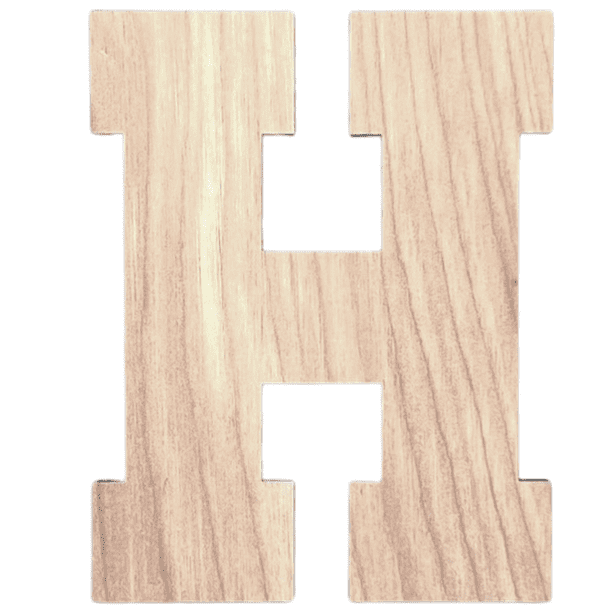 Krafty Supply - 22" Tall Birch Letter H | 1/4" Birch Plywood ...