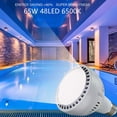 Pool Light Bulb 12V 65W 6500K Daylight White LED Swimming Pool Light ...