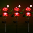 Banghong 2 Pack Solar Lotus Flower Light 2PCS Waterproof Solar Flower ...