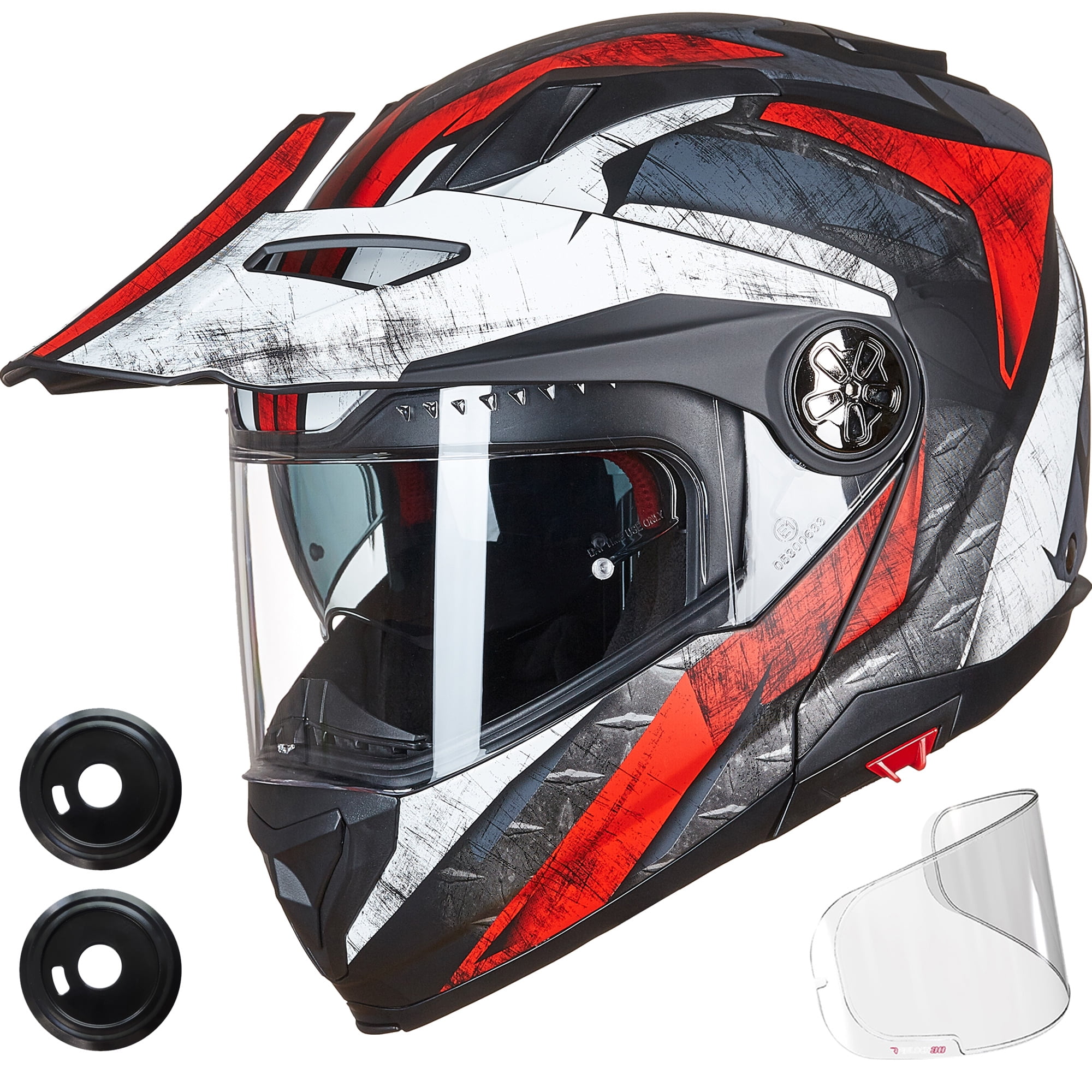 ILM Offroad ATV Helmet Full Face Modular Motorcycle Dirtbike Helmet ...