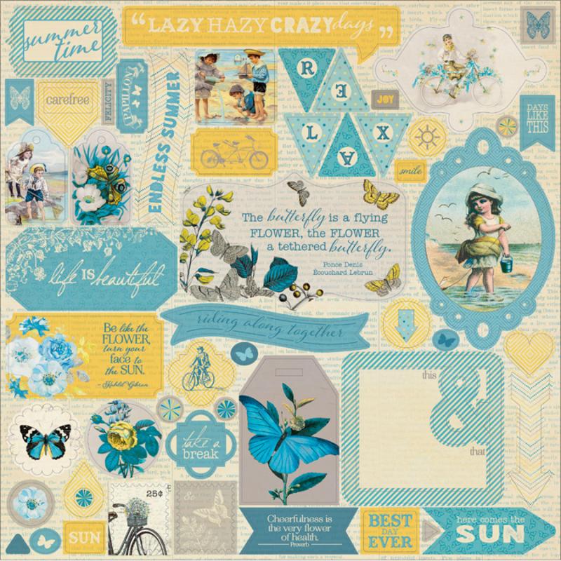 Felicity Cardstock Stickers 12"x12"-details - Walmart.com - Walmart.com