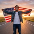 AuroraX Outdoor USA Flag Polyester Heavy Duty Flag Fade Resistant UV ...