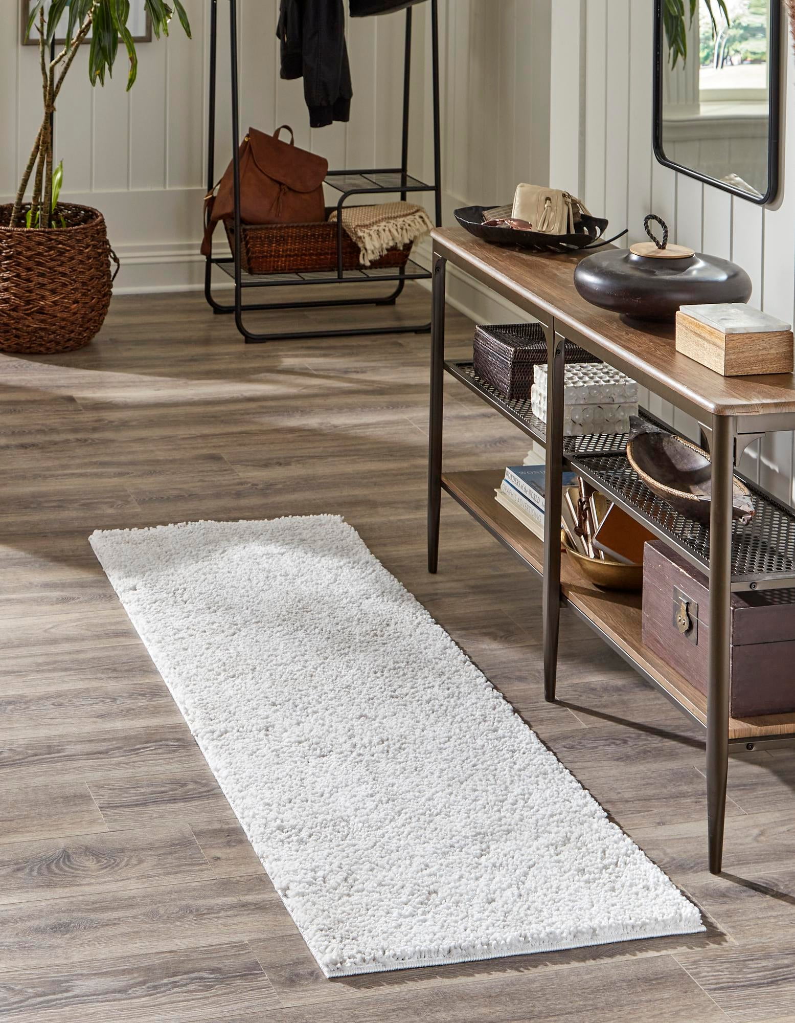 Rugs.com Jill Zarin Shaggy Chic Collection Rug – 2' 7 x 10' Runner Sea ...