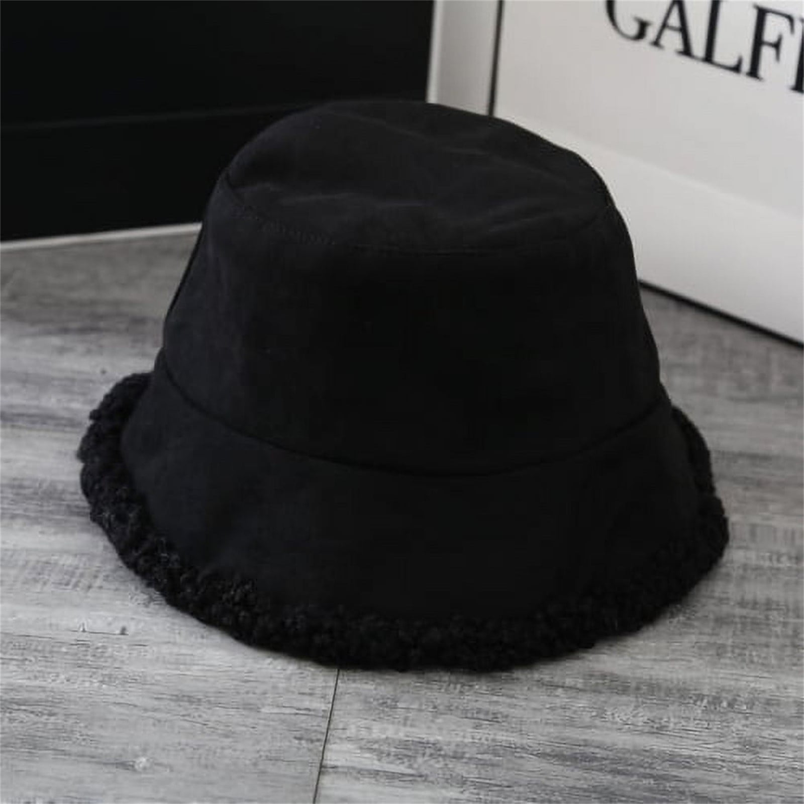Click here for Endives Bucket Hat For Women Furry Bucket Hat Wint... prices