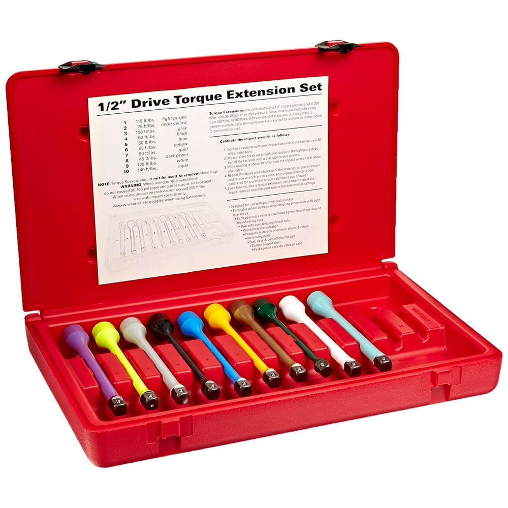 Ken Tool 30251 10 Piece Torque Extension Kit - Walmart.com - Walmart.com