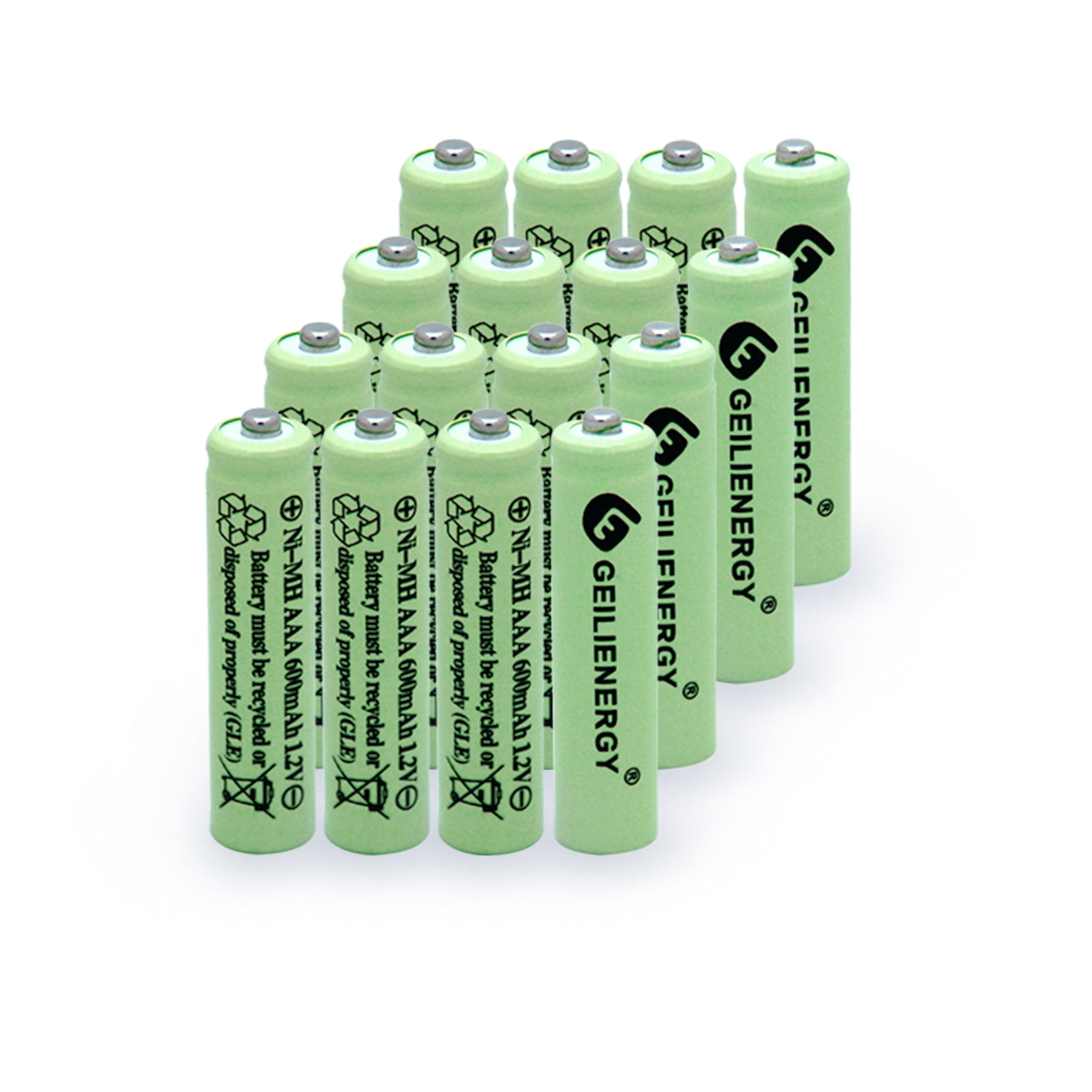 Solar Light Batteries AAA Triple A NIMH 600mAh 1.2V Rechargeable for ...