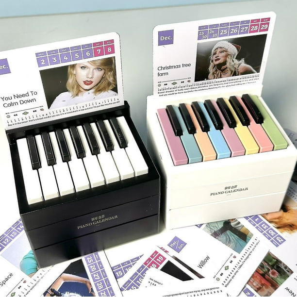 New models Taylor Swift Piano Calendar 2024 with Music Sheets Toy Piano ...