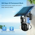 security camera， Dual Screen 4G Solar Security Linkage Camera Outdoor ...