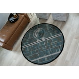 Officially Licensed Star Wars Death Star Area Rug 52" Diameter ...