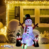 PMU Christmas - Holiday Snowman Inflatable Decorations 6ft for Indoor ...