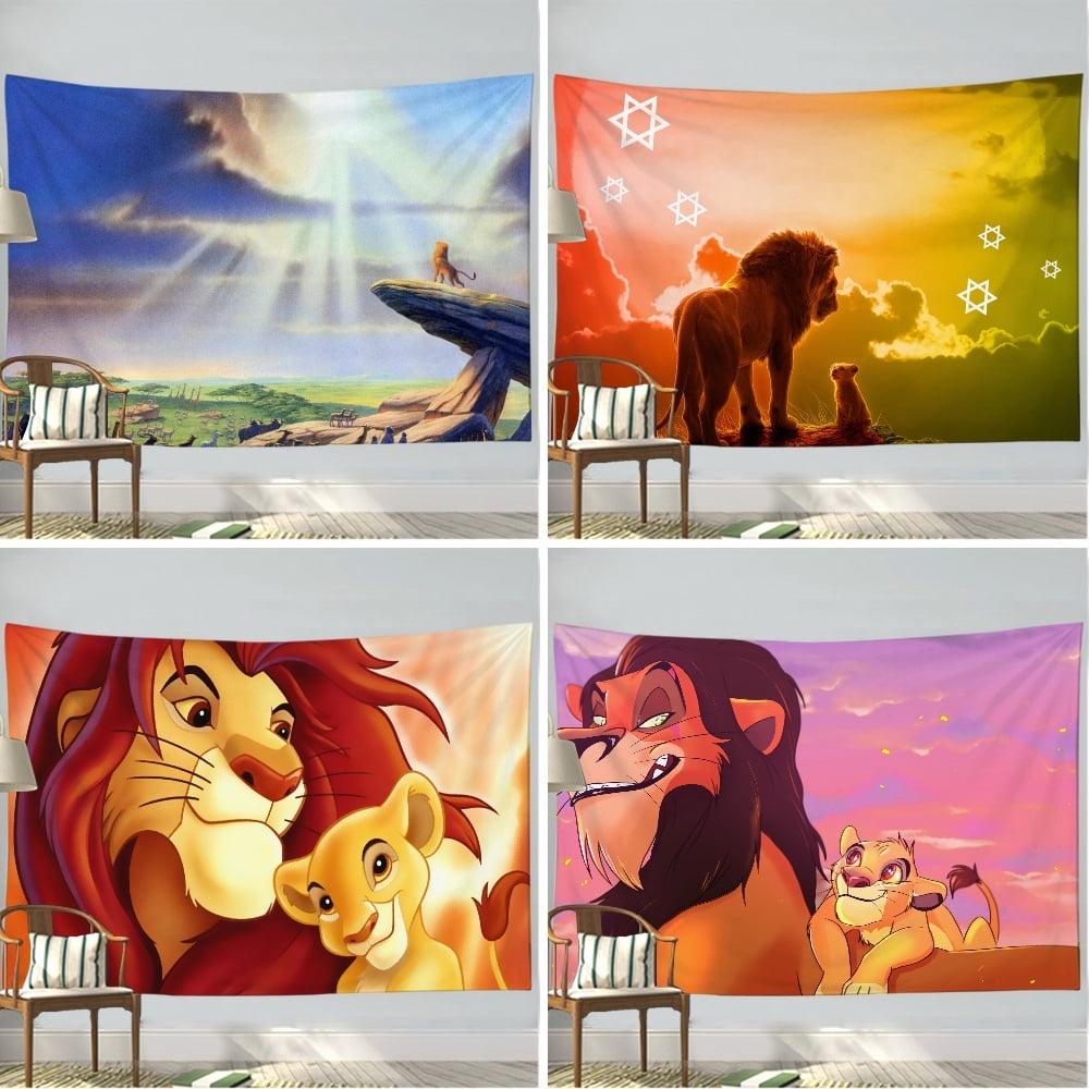 Lion King Backdrop Creative Background for Bedspread Dorm Decor #02(39 ...