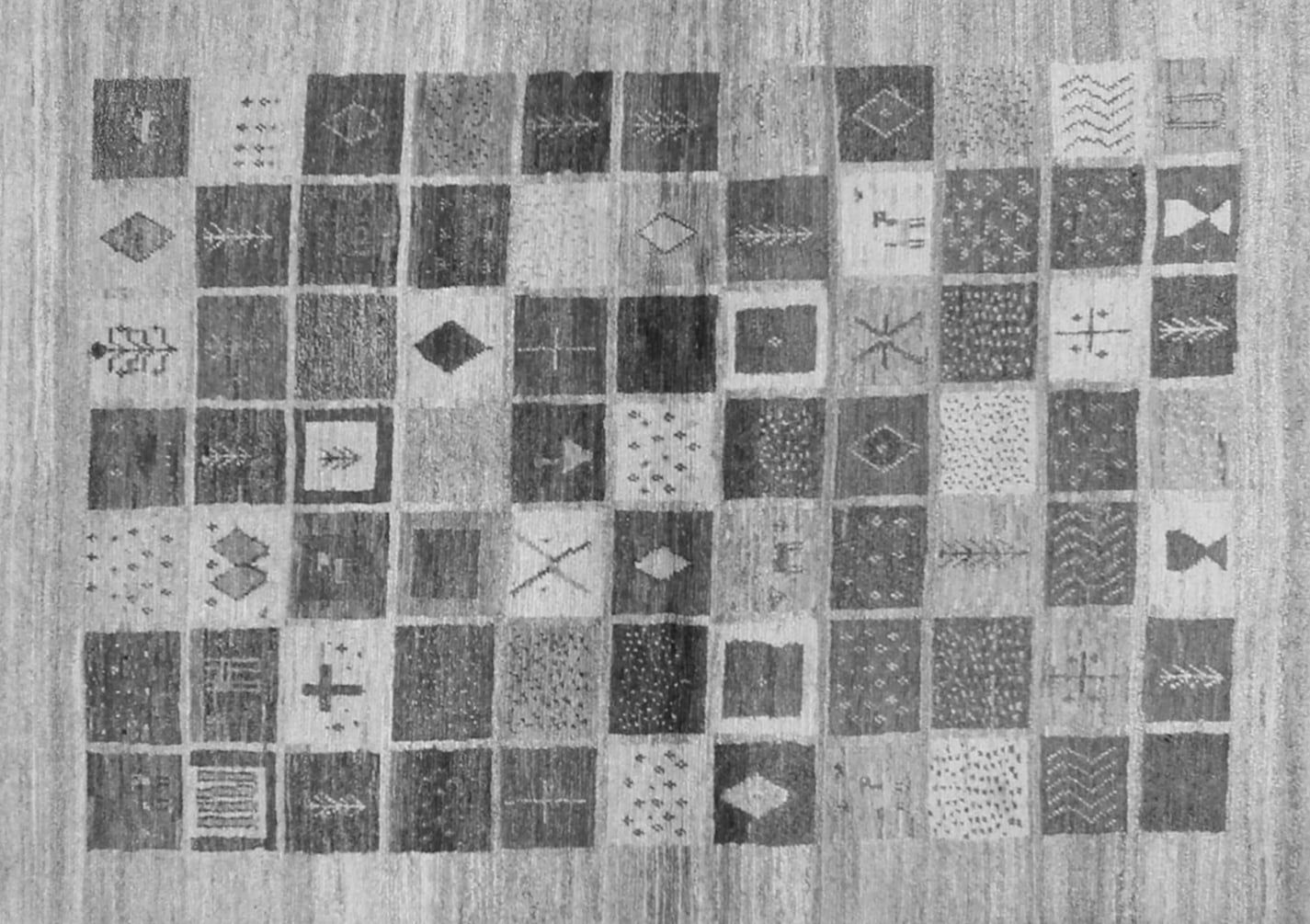 Ahgly Company Indoor Rectangle Abstract Gray Contemporary Area Rugs, 2 ...