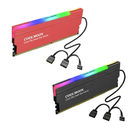 Coolmoon RAM RGB Cooling Radiator Sink; Computer Memory Desktop ...