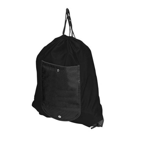 Black Folding Wallet Drawstring Cinch Pack - Walmart.com