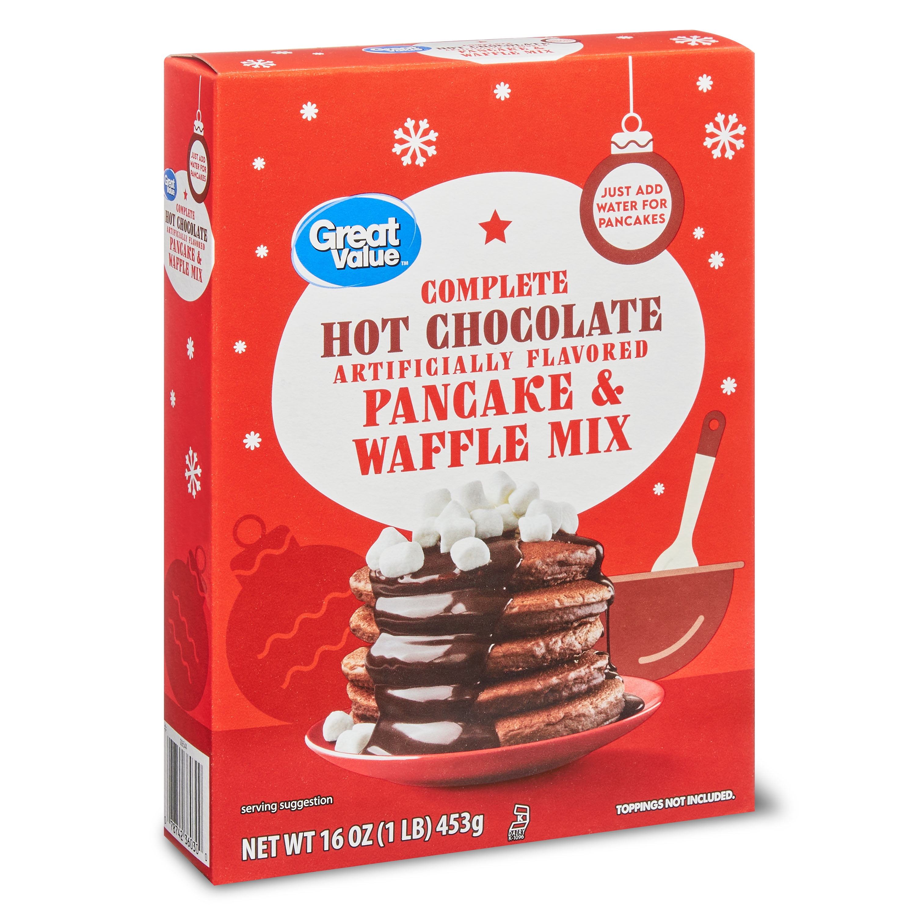 Great Value Complete Hot Chocolate Pancake And Waffle Mix 16 Oz great-value-complete-hot-chocolate-pancake-and-waffle-mix-16-oz