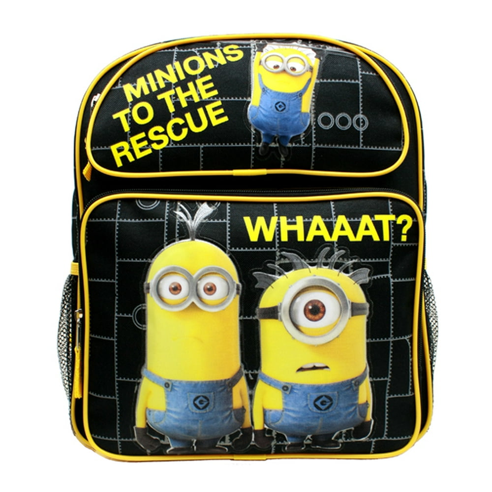 Medium Backpack - - Minions To The Rescue Black 14 New DL30407 ...