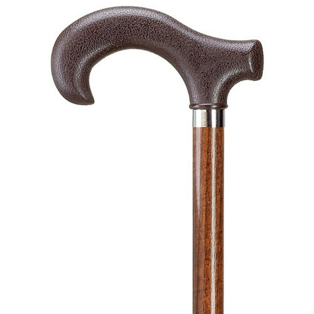 Walking Cane Men Derby Hook Shape Cane Walnut Ash Shaft - Walmart.com ...