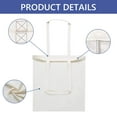 Hengbo 10 Pack Blank Bulk Cloth Bags Reusable Cotton Tote Bags 13.7 x ...