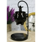 Wicca Witchcraft Hanging Ceramic Black Cauldron Essential Oil Burner ...