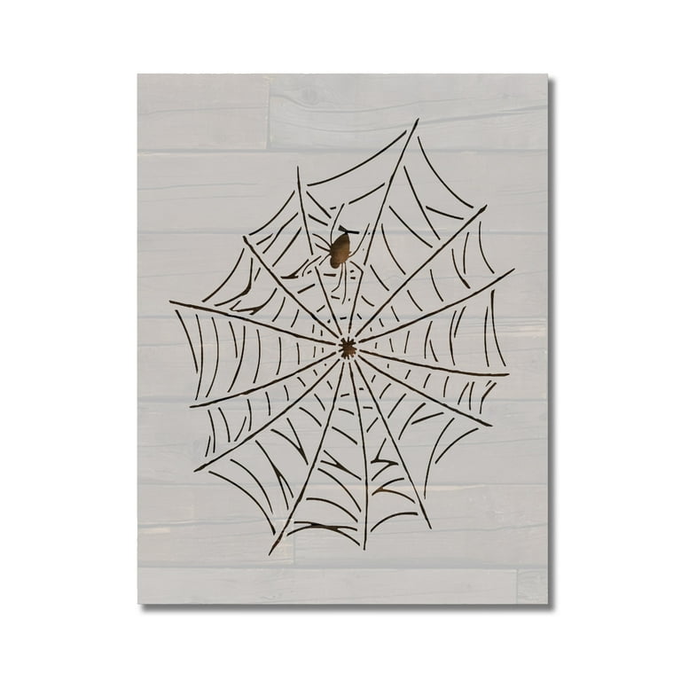 Spider Web Cut Out Template