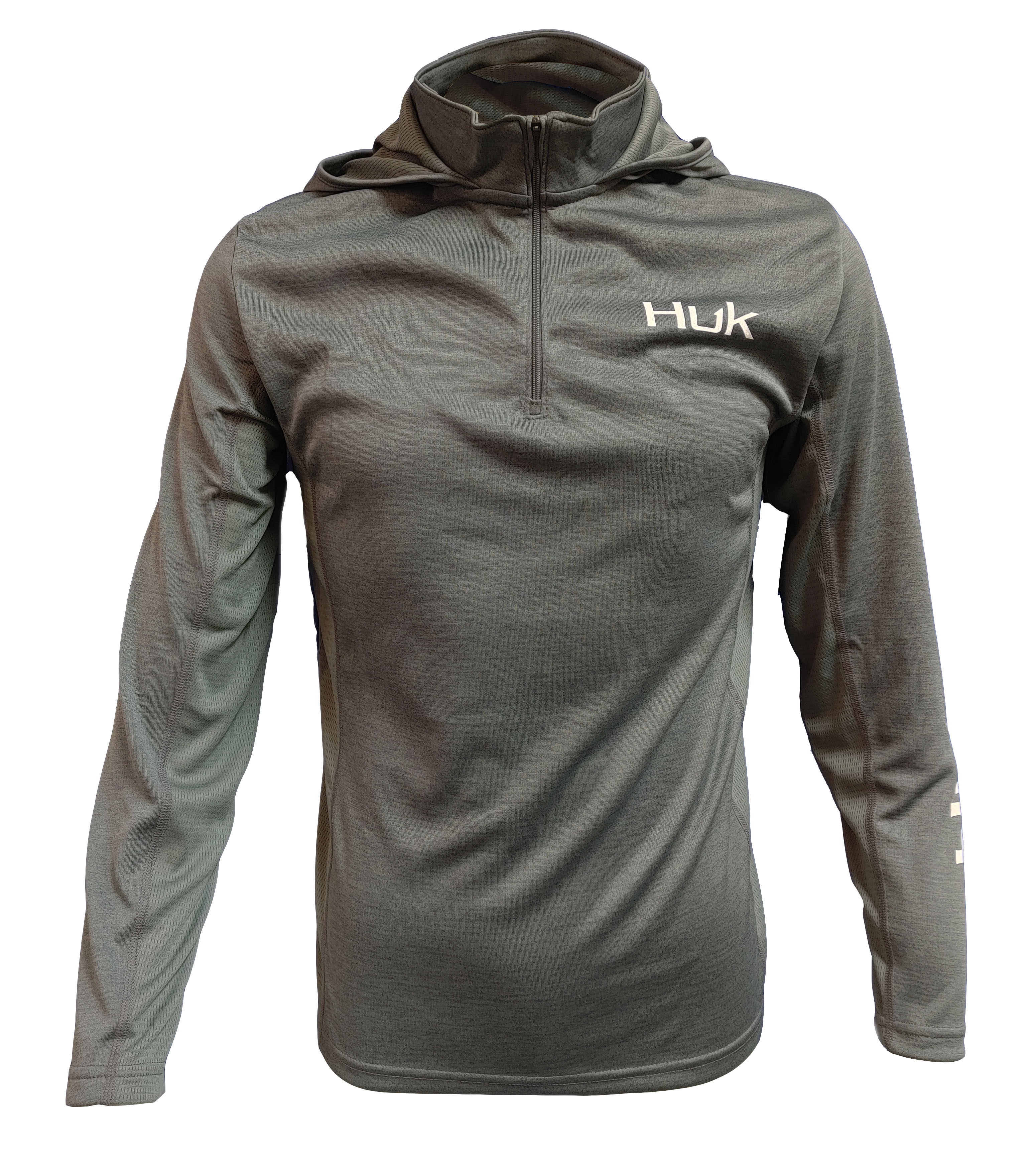 Huk Icon X Coldfront Hoodie- Iron Heather - Walmart.com