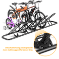 JOZ 5-Bike Floor Parking Rack for Bicycles Wheel(Max Tire Width 2.5 ...