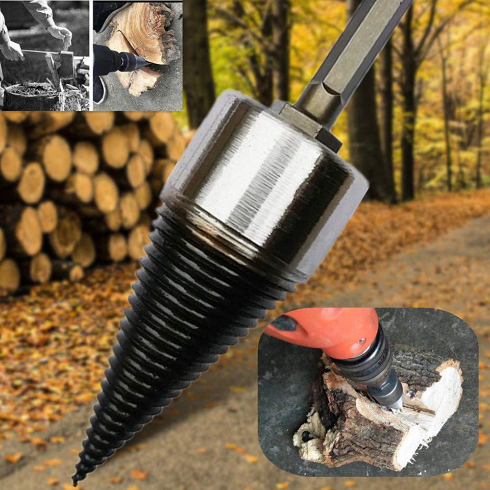1x Heavy Wood Drill Bit Firewood Log Splitter Anti-Skid Thread U Screw ...